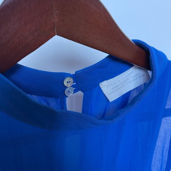 Zara | Dresses | Zara Collection Blue Dress Medium | Poshmark